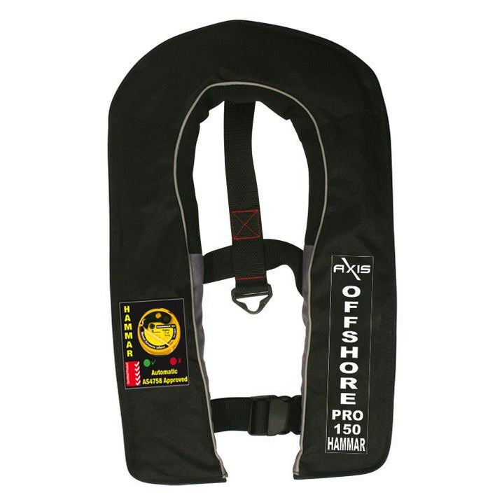 AXIS Commercial 200N Hi-Viz Flame Retardant Inflatable Life Jacket PFD ...