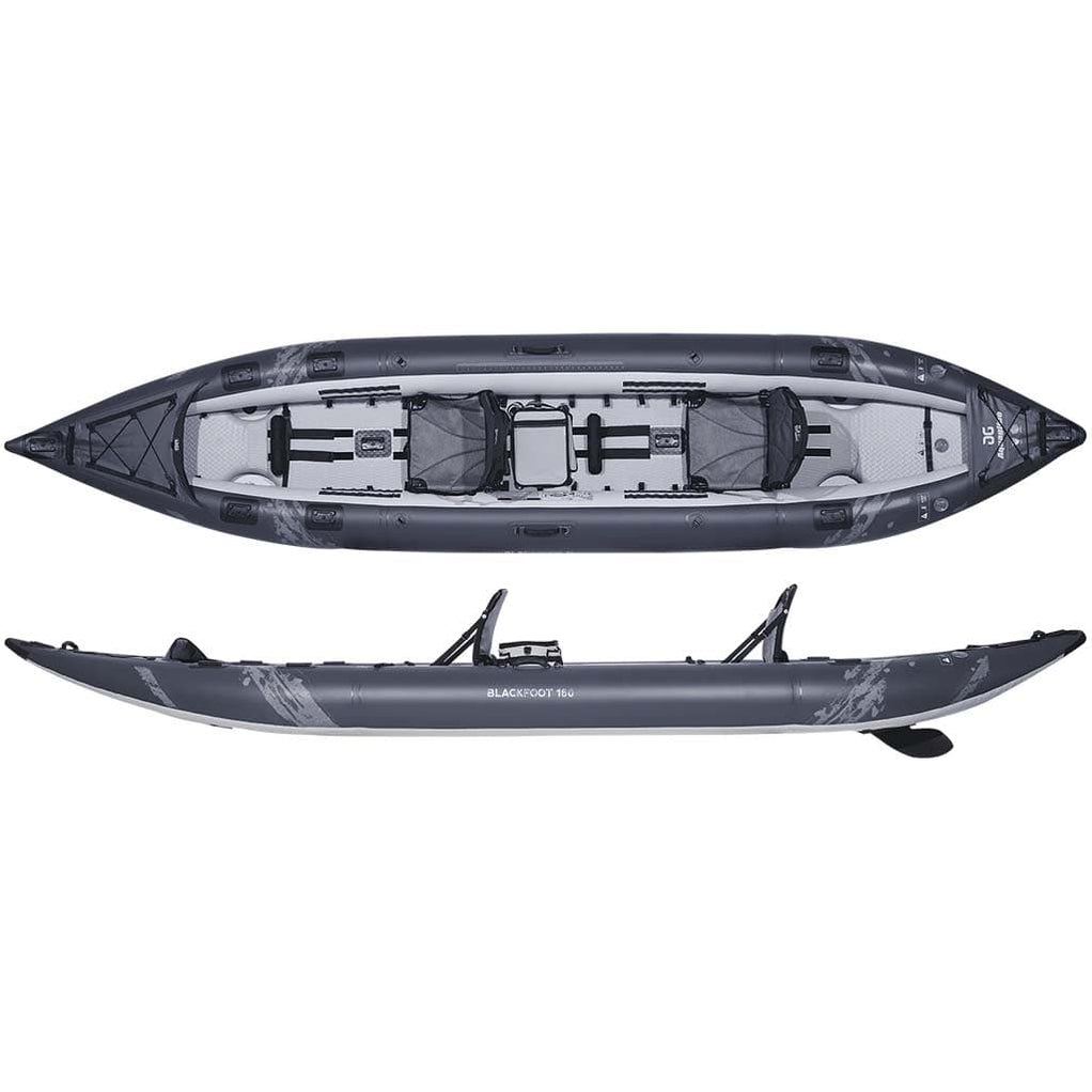 Aquaglide Blackfoot Angler 160 DS 2 Person Inflatable Fishing Kayak ...